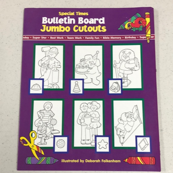 Other | Special Times Bulletin Board Jumbo Cutouts | Poshmark